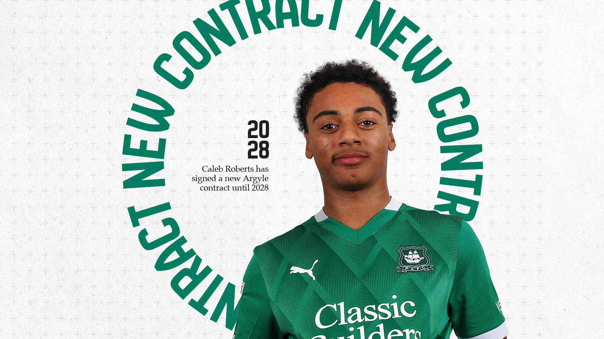 Caleb Roberts extends Argyle contract to 2028 | Plymouth Argyle