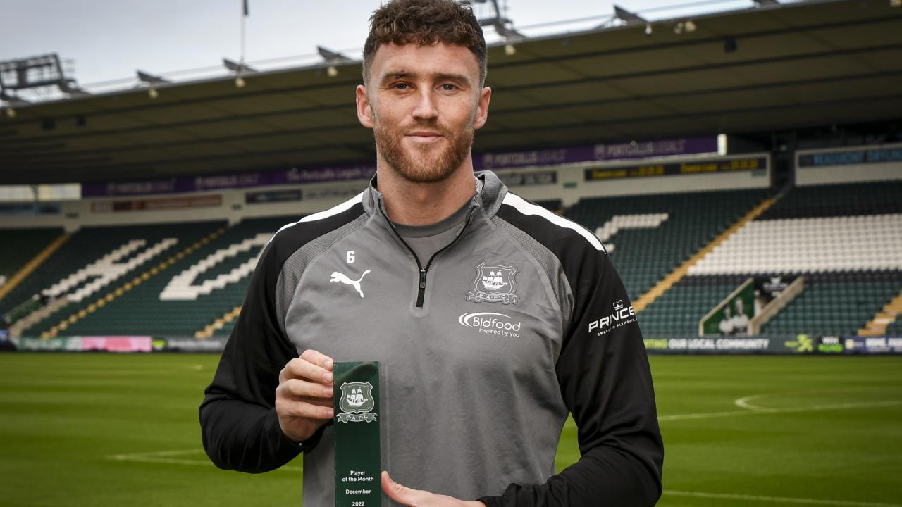Scarr Wins December Player of the Month | Plymouth Argyle