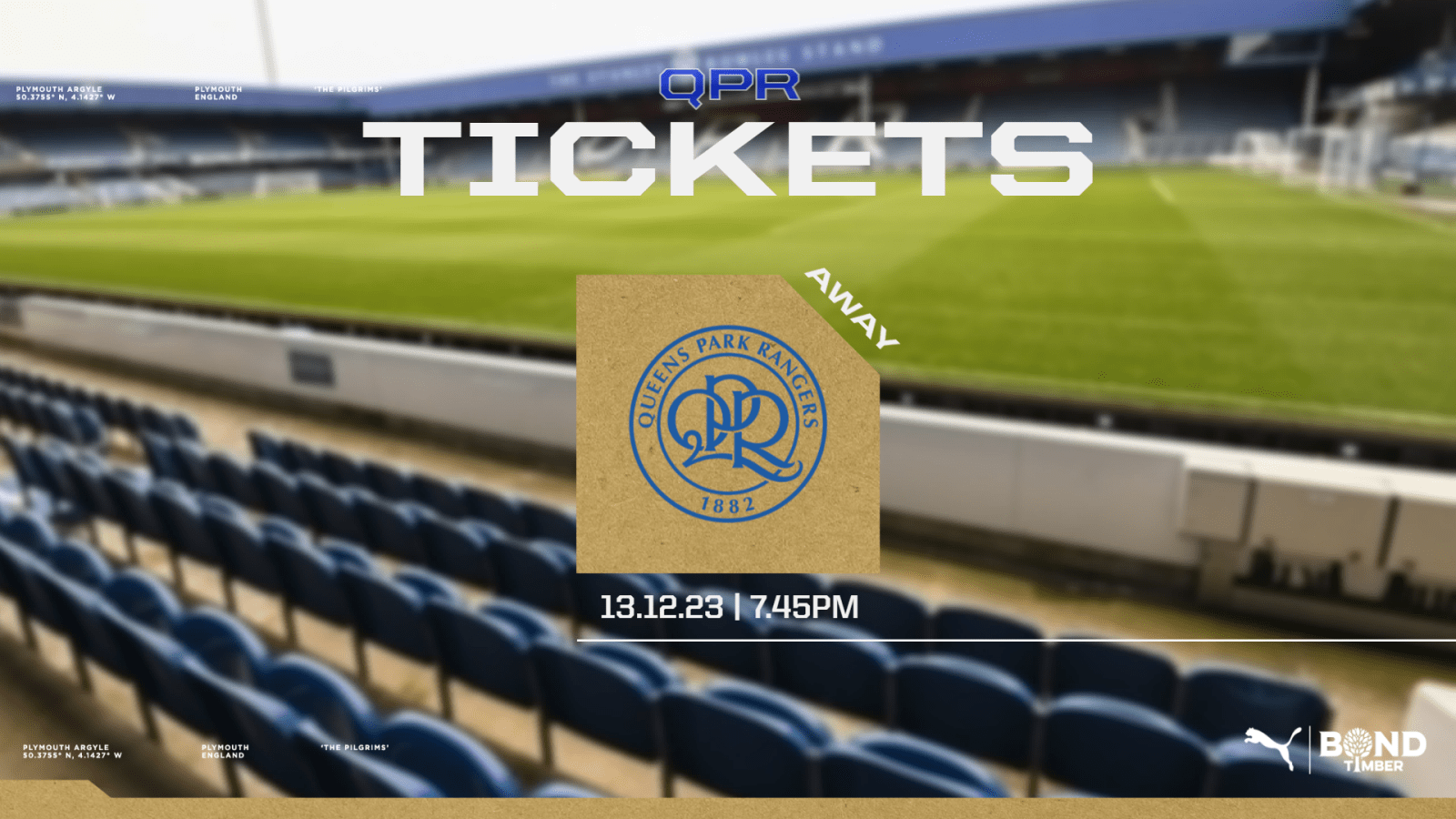 Queens Park Rangers (A) Ticket Information | Plymouth Argyle - PAFC