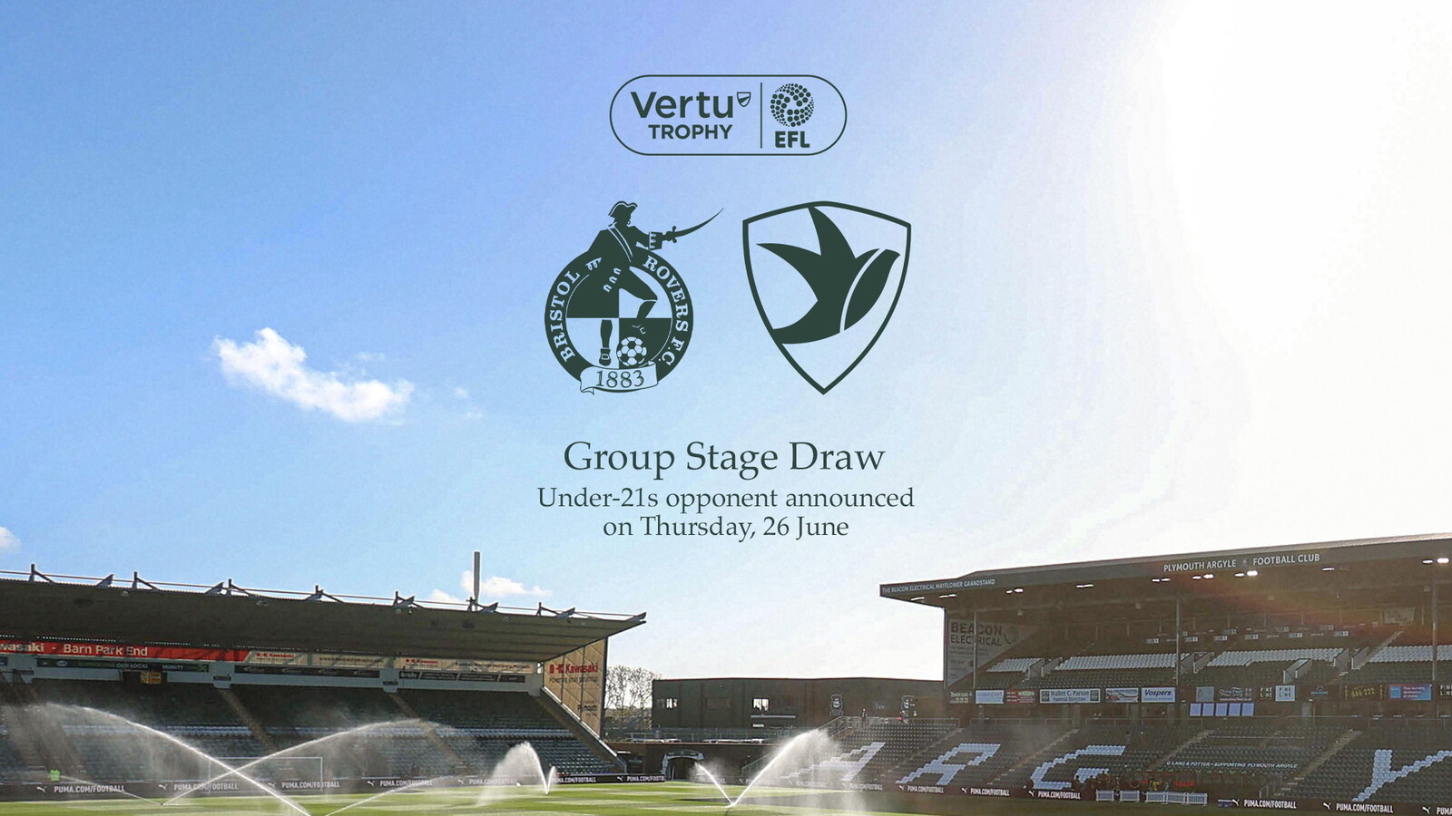 Vertu Trophy Group Stage | Draw Information | Plymouth Argyle