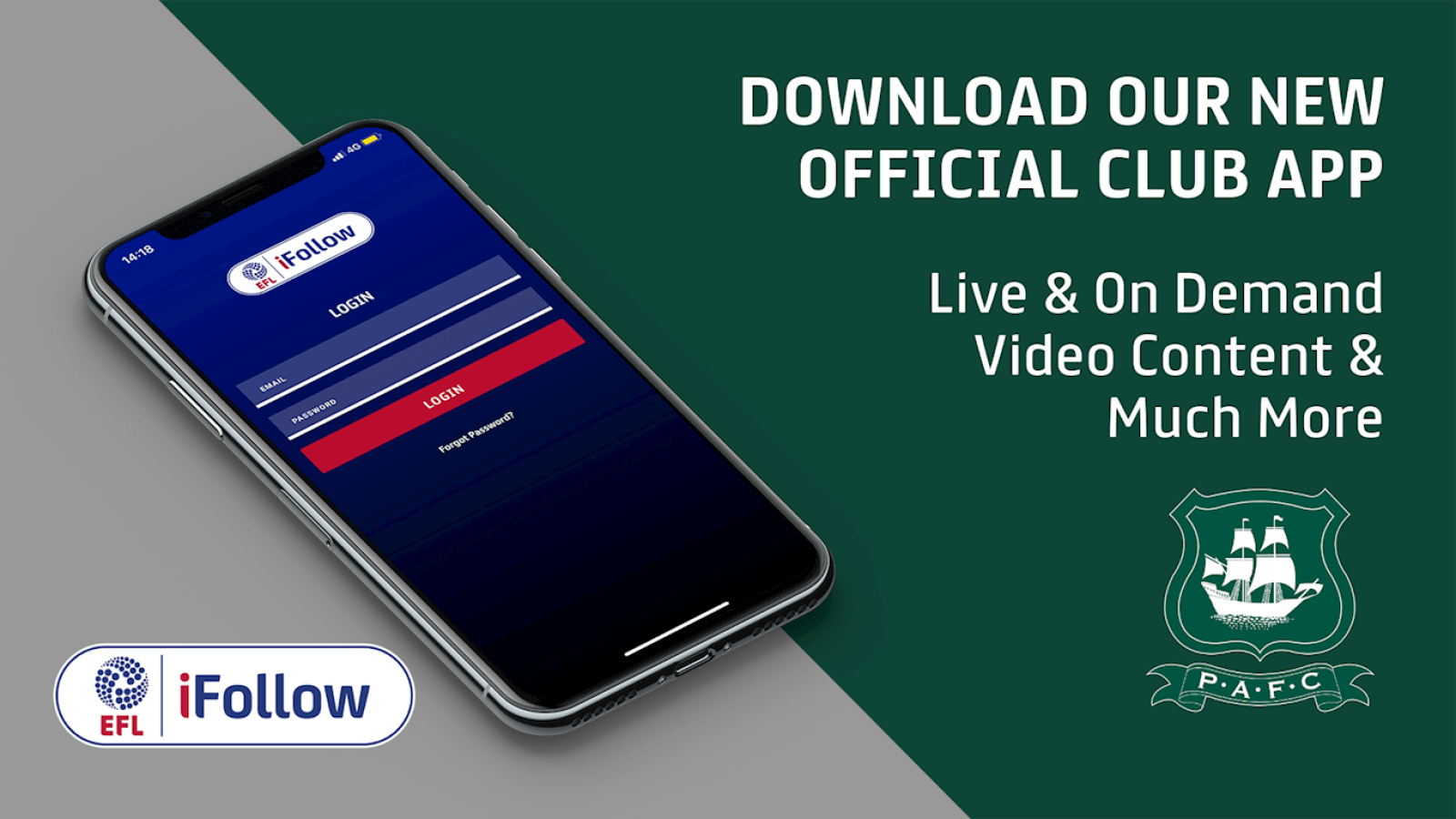 New EFL iFollow App | Plymouth Argyle