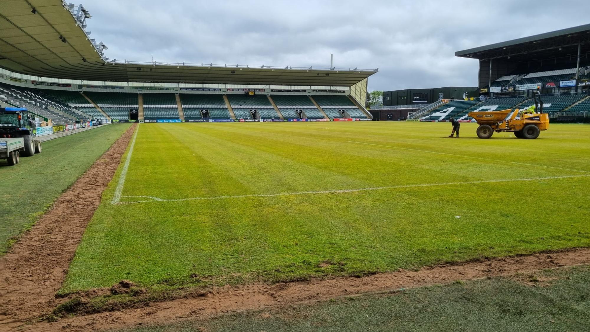 Ground renovations underway | Plymouth Argyle - PAFC