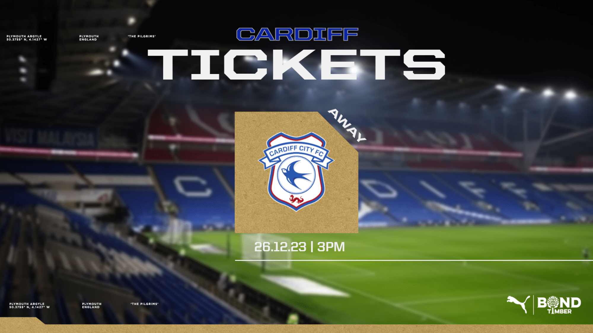 Cardiff City (A) Ticket Information | Plymouth Argyle