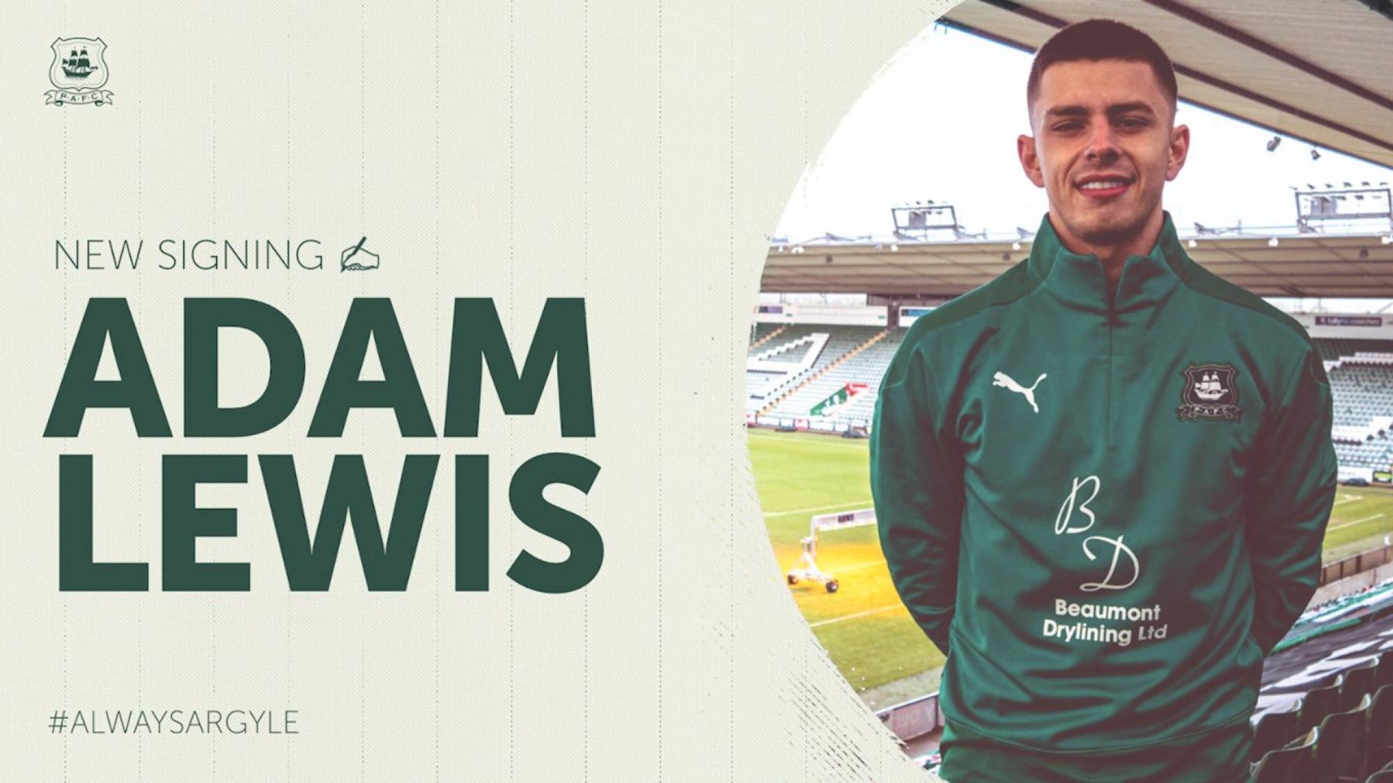 Adam Lewis Joins | Plymouth Argyle - PAFC