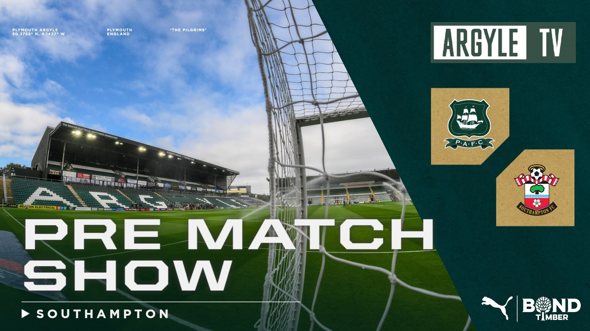 Pre Match Show | Argyle vs Huddersfield Town | Plymouth Argyle