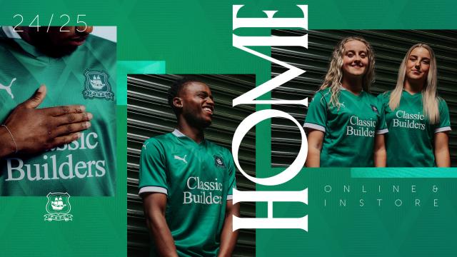 2024/25 Home Kit On Sale Now | Plymouth Argyle