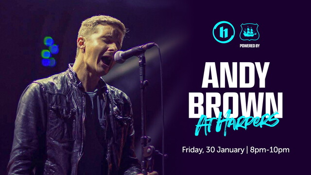 Andy Brown Live at Harpers | Home Park Stadium