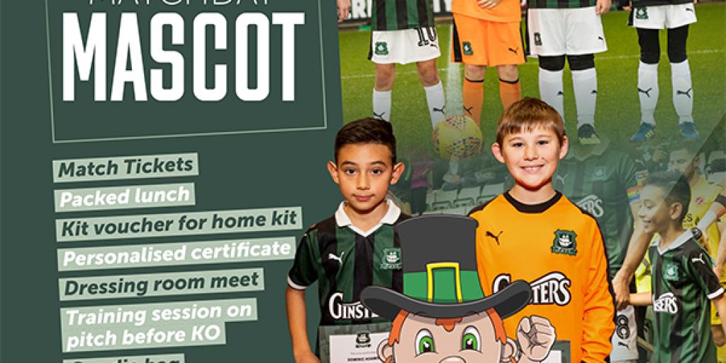 Match Day Mascot Experience | Plymouth Argyle - PAFC