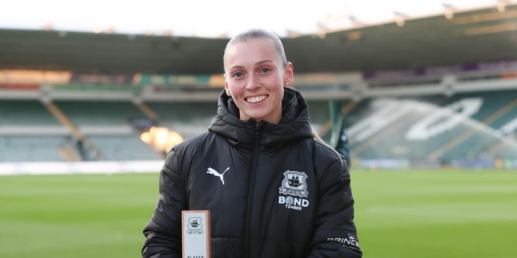 Charlotte Whitmore named Women's POTM for September | Plymouth Argyle