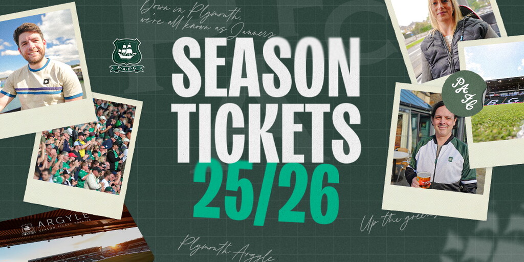 2025/26 Season Ticket Waiting List Sales | Plymouth Argyle